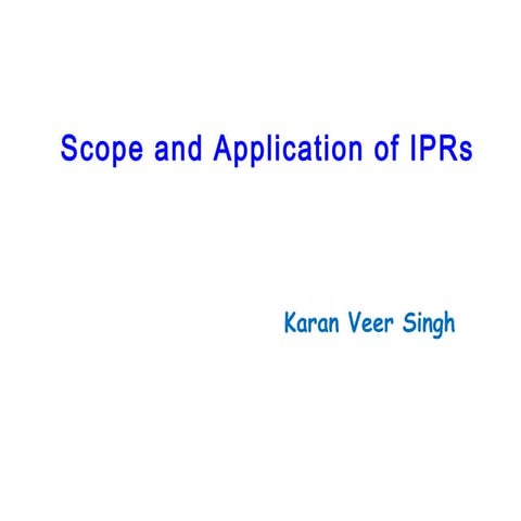 IPR | PPT