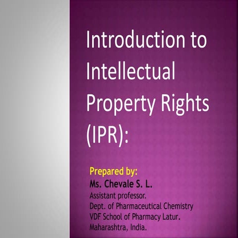 IPR as per PCI | PPTX