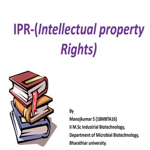 Intellectual property Rights | PPTX