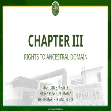 IPRA-LAW-4-6 (indigenous people rights act)) | PPT