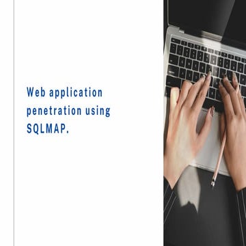 Web Application Penetration Using Sqlmap Ppt 9437