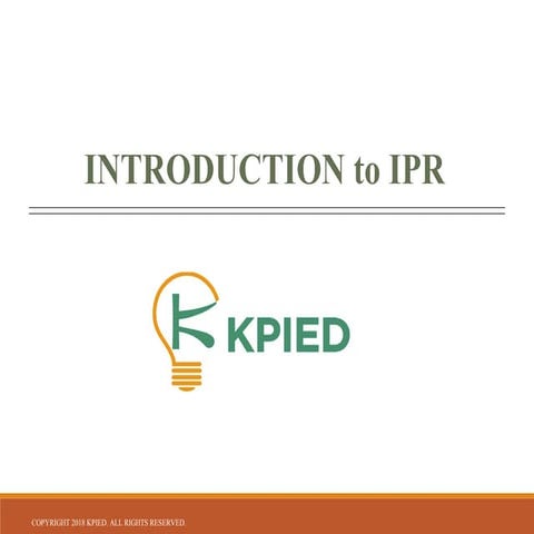 IPR basics | PPT