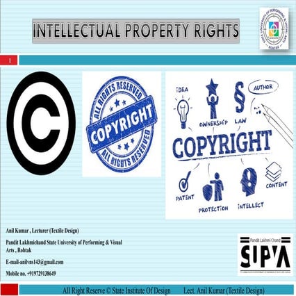 intellectual Property Rights [Industrial design] | PDF