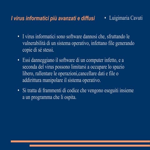 I principali virus informatici | ODP