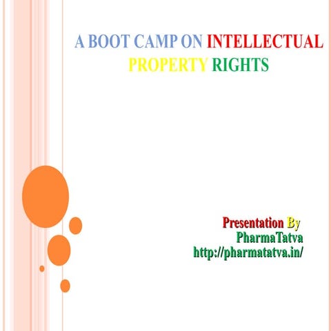 Introduction to Intellectual Property Rights | PPT