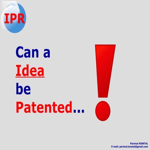 Overview of IPR | PPT