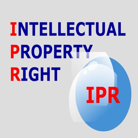 Intellectual Property Right (IPR) - TRADEMARK | PPT