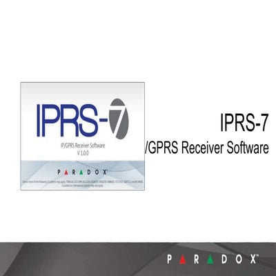 IPRS7-EM00 Receptor IP/GPRS Paradox para Central de Monitoreo de Alarmas | PPT