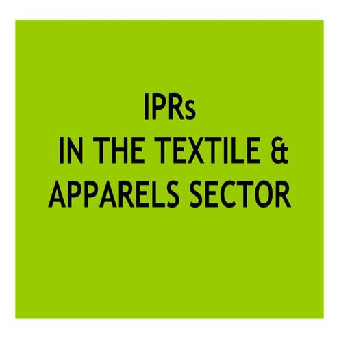Ip rs in fashion industry1 [compatibility mode] | PDF | Apparel ...