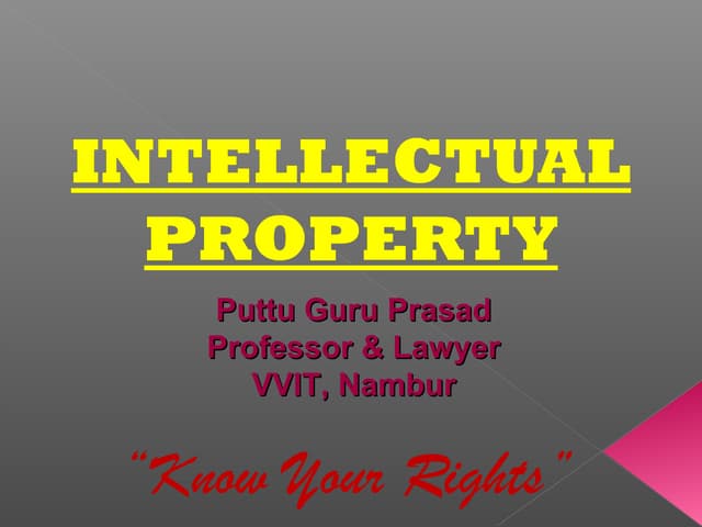 Copyright (presentation) | PDF | Law