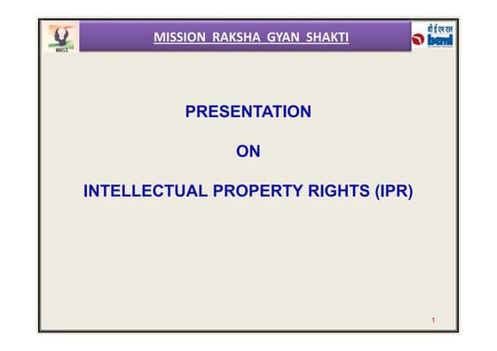 Intellectual property rights | PPT