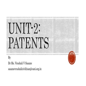 IPR Unit 2 Part 2 Patenting Procedure.ppt