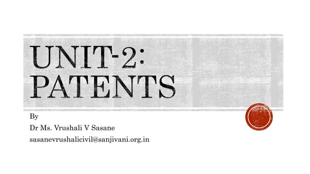 RIGHTS AND RESPONSIBILITIES OF A PATENTEE.pptx