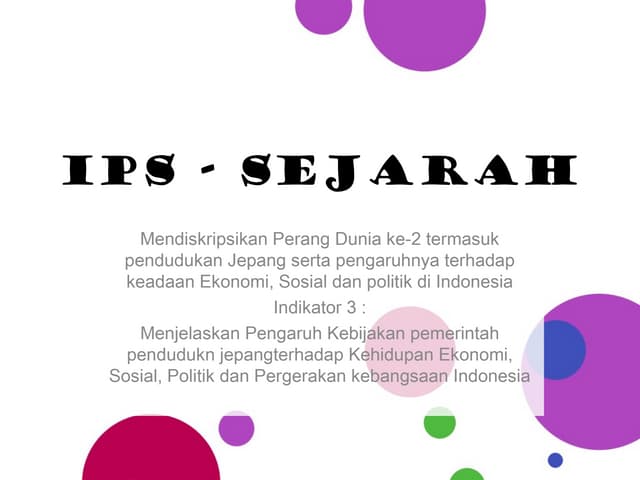 Sejarah, dampak Penjajahan Jepang di Indonesia.pptx