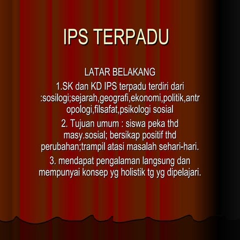 Ips terpadu | PPT