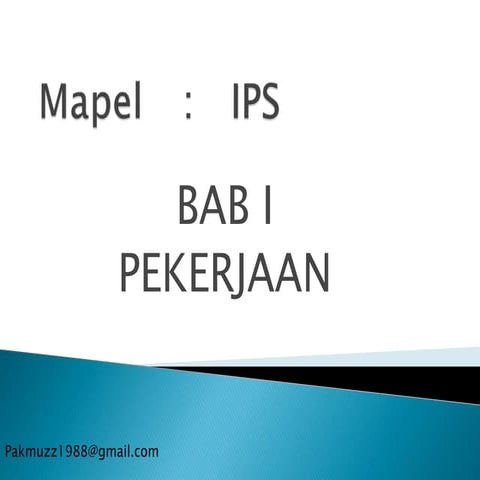 Buku topik jenis jenis pekerjaan kelas 3 | PDF