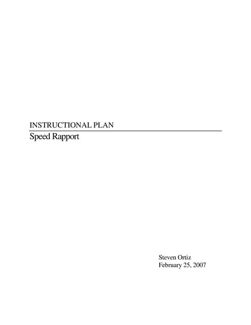 Instructional plan balnk sheet | PPT