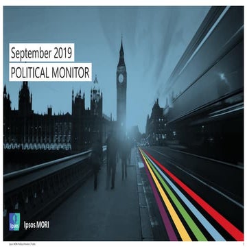 Ipsos MORI September 2019 Political Monitor | PDF