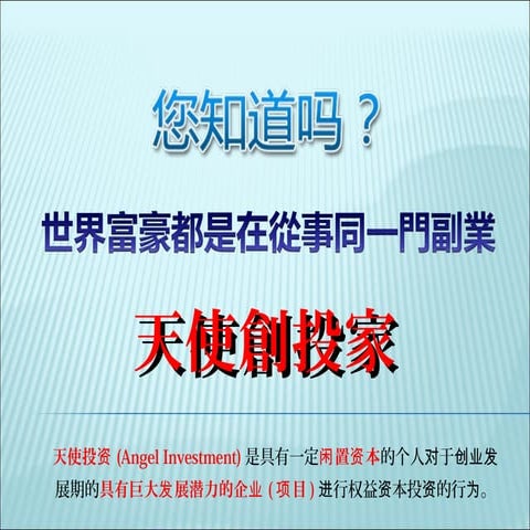 Ipstar spc 海外天使投资 | PPT