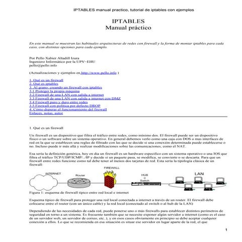 Iptables firewall | PDF