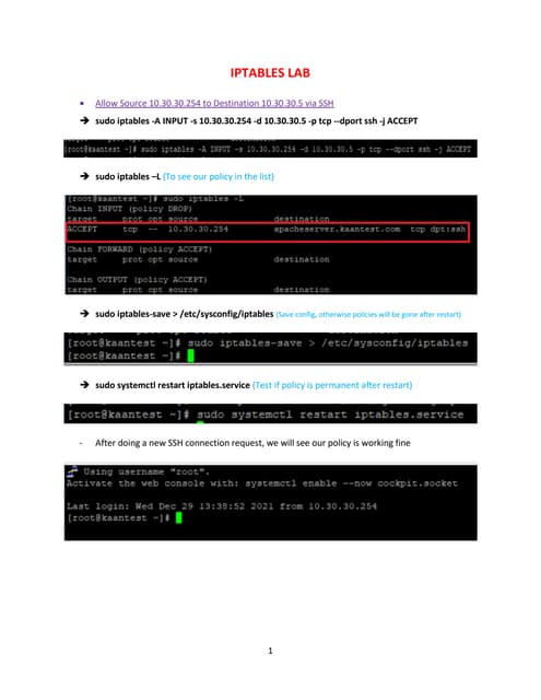 Iptables Lab Pdf