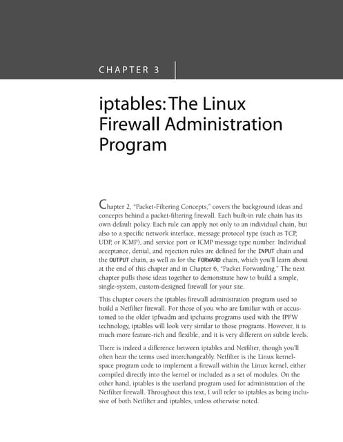 Iptables The Linux Firewall Ppt 