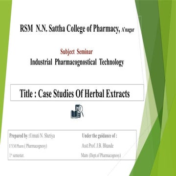 IPT Case Studies Of Herbal Extracts 2.pptx