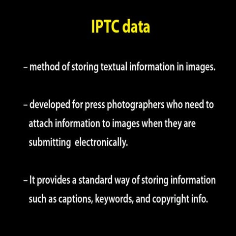 IPTC DATA | PPT