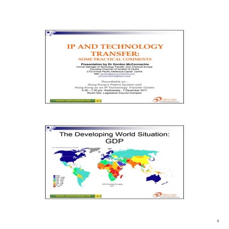 IP & Technology Transfer (7 Dec 2011) | PDF