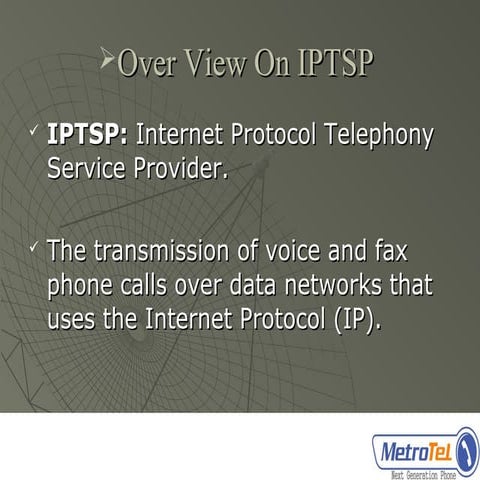IPTSP Shohel Shikdar MetroTel | PPT