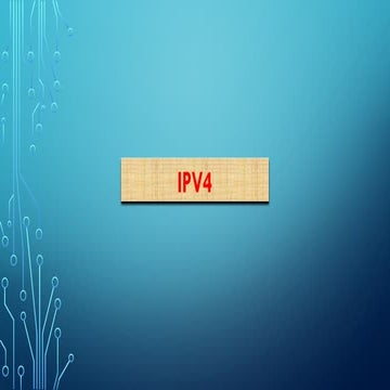 what is ipv4 address, how does it became 32 bit | PPTX