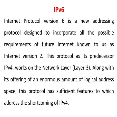 Ipv6 Pptx