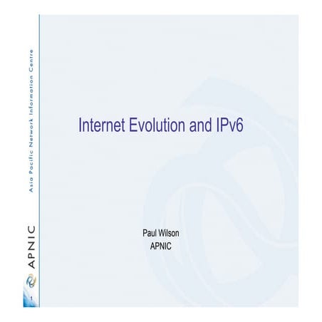 Ipv6 evolution | PPT