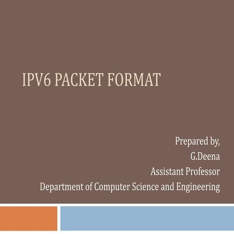 Ipv6 Packet Fomat Ppt 9665