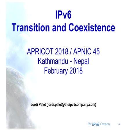 IPv6 Transition & Deployment, including IPv6-only in cellular and broadband | PDF