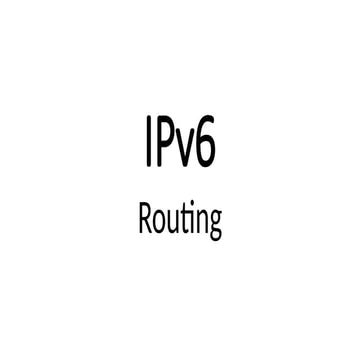 Ipv6routingwhat Is Ipv6 Routingdefinationsubnettingpptx 
