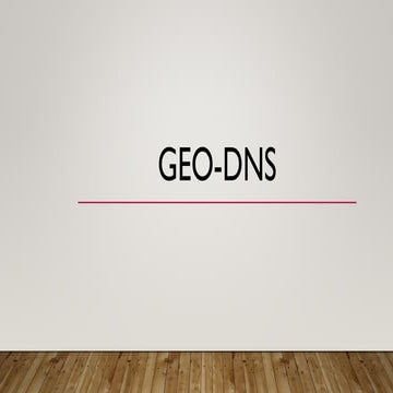 geoDNS | PPT