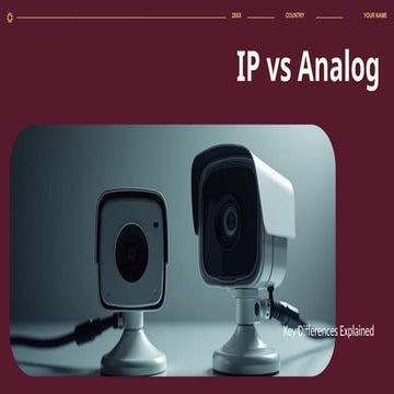 Presentation on a CCTV Security System. | PPTX