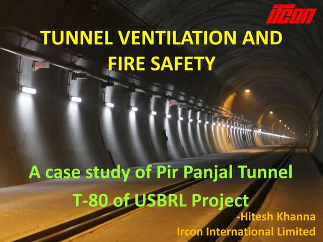 Ventilation in tunnels | PPTX