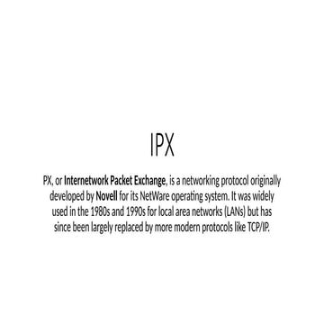 IPX in a telcommunication companies .pptx