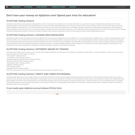 trading education iqoption | PDF