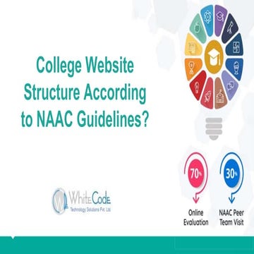 WhiteCode Website for NAAC Accreditation | PPTX