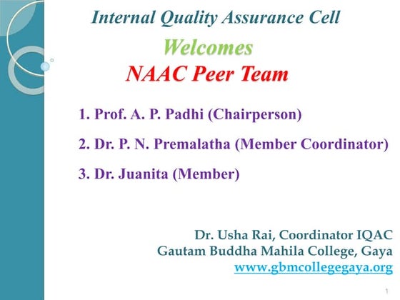 Preparation for NAAC accreditation | PPT