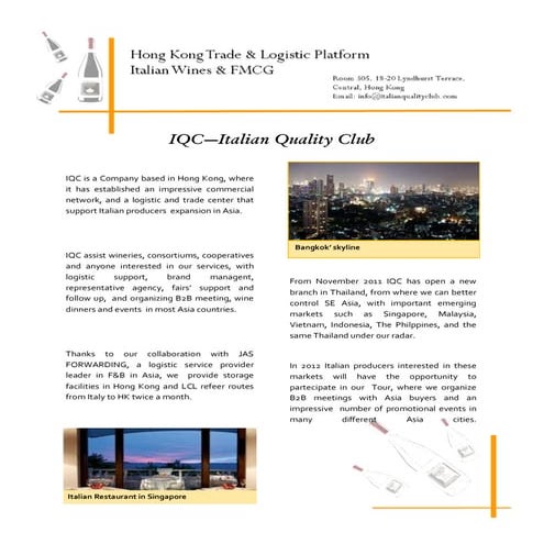 IQC Company Presentation 2012 | PDF