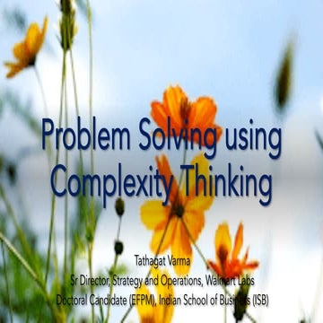 Problem Solving using Complexity Thinking | PDF