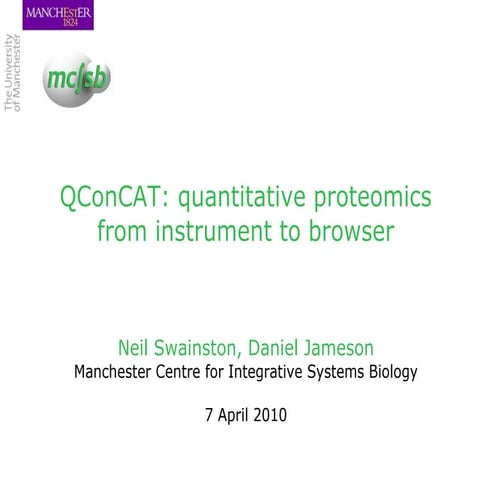 Harnessing The Proteome With Proteo Iq Quantitative Proteomics Softwa…