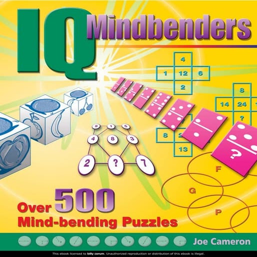 Iq mindbenders over 500 mind-bending puzzles | PDF