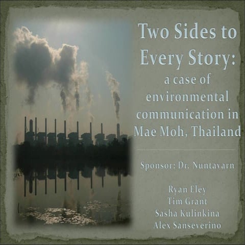 Environmental Communication in Mae Moh, Thailand | PPT
