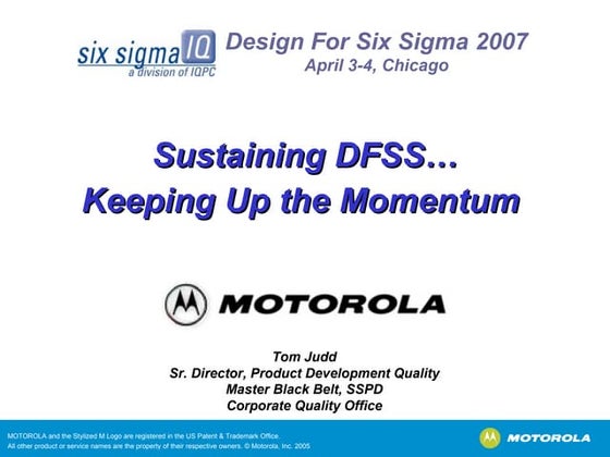 Example of DFSS Project | PPTX | Business | Business and Finance