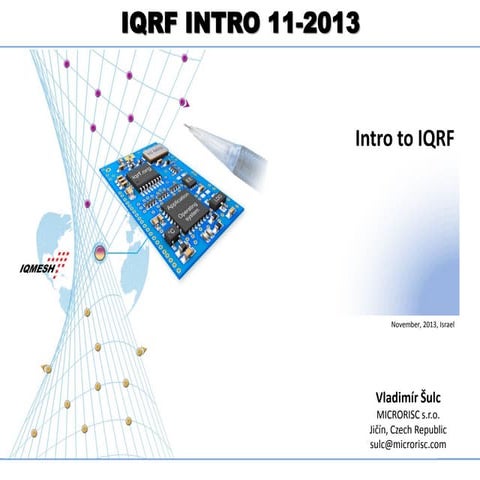 Iqrf intro 11-2013 | PPT